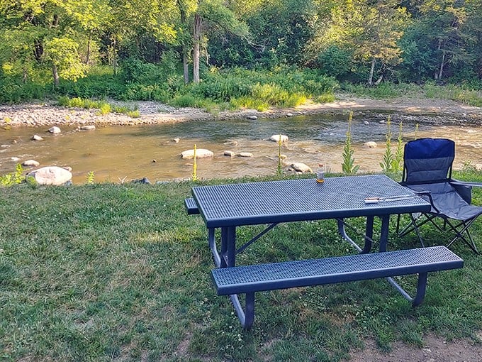 Riverside picnic spots combine Minnesota's two favorite activities: eating outdoors and staring at water while pretending to fish or philosophize deeply.