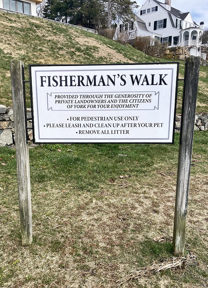 "Fisherman's Walk" &ndash; where private generosity meets public enjoyment, creating a pathway that belongs to everyone and no one.