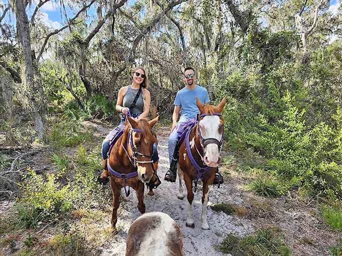 Horseback riding through Florida wilderness offers a timeless perspective that makes you feel like a pioneer exploring uncharted territory.