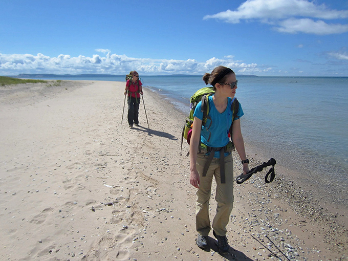 Walking the line where great lake meets great landscape &ndash; Michigan's version of a coastal highway.