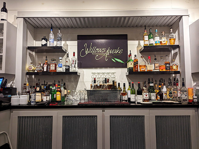 Behind the bar at Willows Awake, where local spirits and house wines create a liquid love letter to Maine's craft producers.