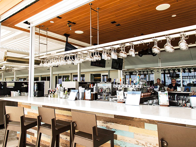 The bar isn't just where drinks are made &ndash; it's command central for creating liquid happiness with ocean views as a bonus.