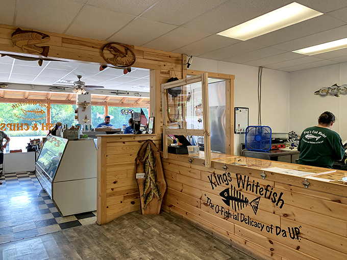 Where fish market meets restaurant &ndash; the heart of King's operation, where friendly faces turn fresh catches into memorable meals.