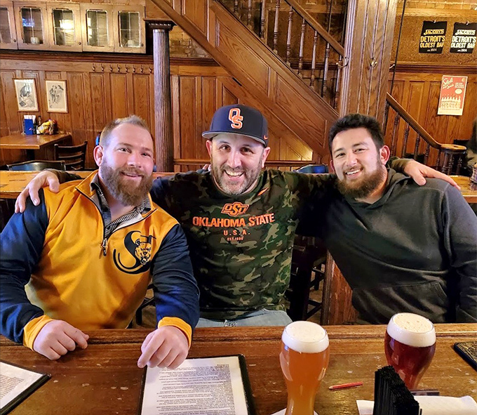 Friends gathering over great beer and even better conversation &ndash; the universal language of a good time transcends generations at Jacoby's.