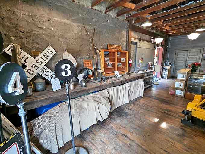 Railroad history comes alive in this thoughtfully curated exhibit, where authentic artifacts tell stories of the golden age of American rail travel.