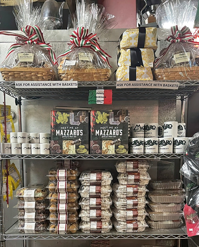Gift baskets wrapped with those red and green ribbons &ndash; like Christmas morning for your taste buds, no matter what time of year.