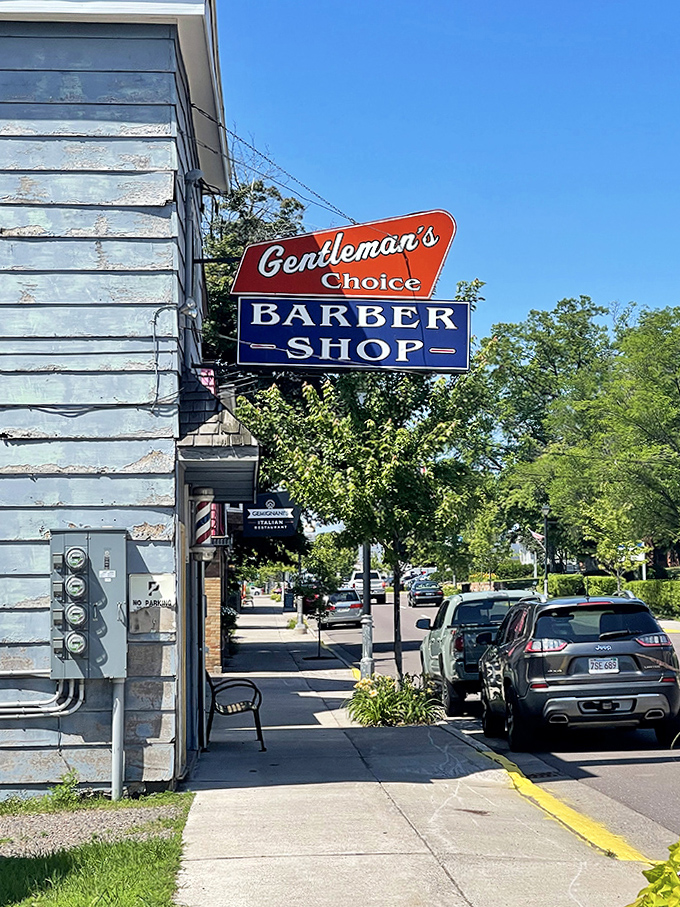 Gentleman's Choice Barber Shop represents the kind of multi-generational business where locals share news and visitors get insider tips between haircuts.