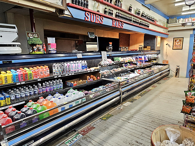 Deli perfection in progress. Behind this counter, Banfield's famous subs come together with quality ingredients and practiced precision.