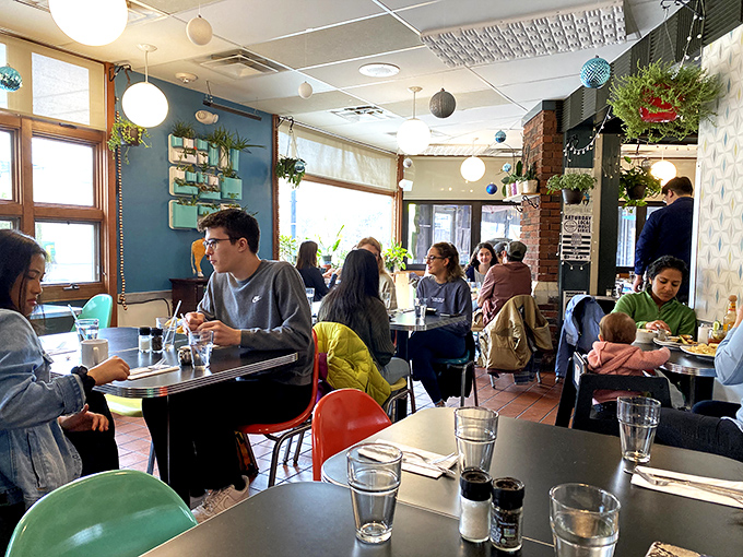 The diverse clientele &ndash; from students to families &ndash; creates a vibrant community atmosphere that perfectly captures Ann Arbor's inclusive, progressive spirit.