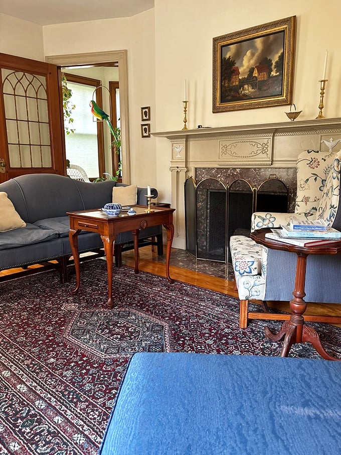 Period perfect: Elegant sitting rooms combine historical accuracy with inviting comfort, encouraging guests to linger.