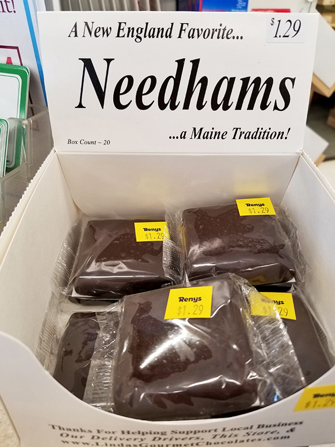 Maine's beloved chocolate-coconut-potato confection – a local delicacy that's worth the trip to Renys all by itself.