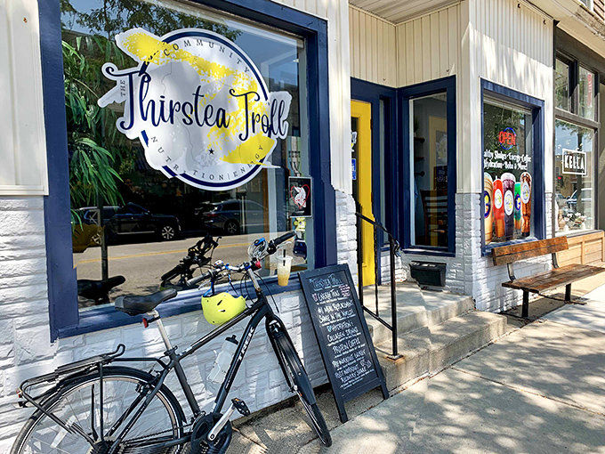 The Thirstea Troll serves up refreshment with a side of whimsy, proving even beverages get the troll treatment here.