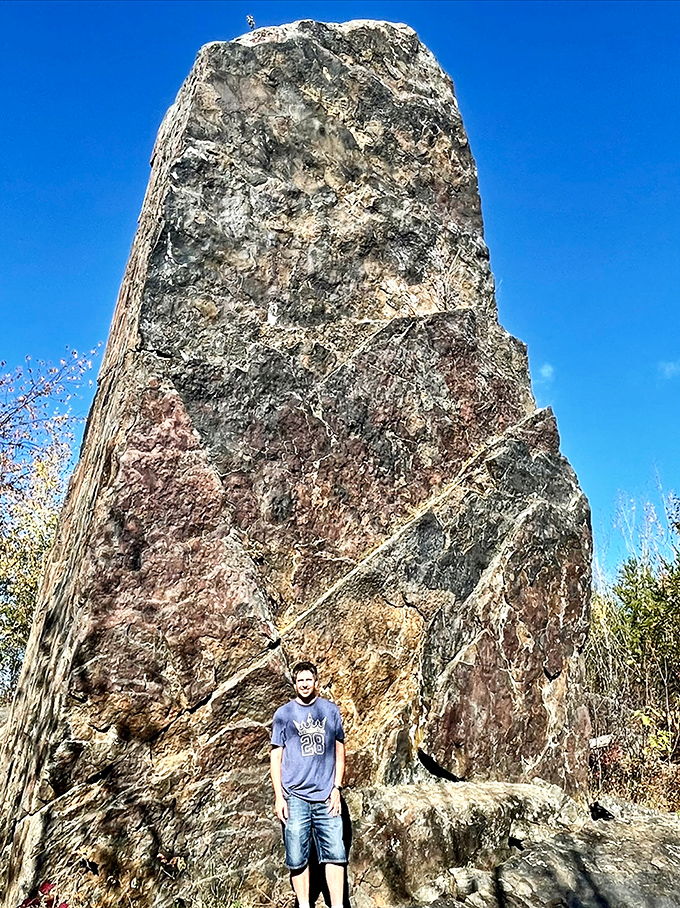 One human, one ancient rock formation &ndash; guess which one has been around since before dinosaurs roamed the Earth?