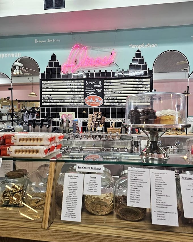 Behind this counter, magic happens daily &ndash; where staff orchestrate a symphony of scoops, sprinkles, and smiles for eager customers.