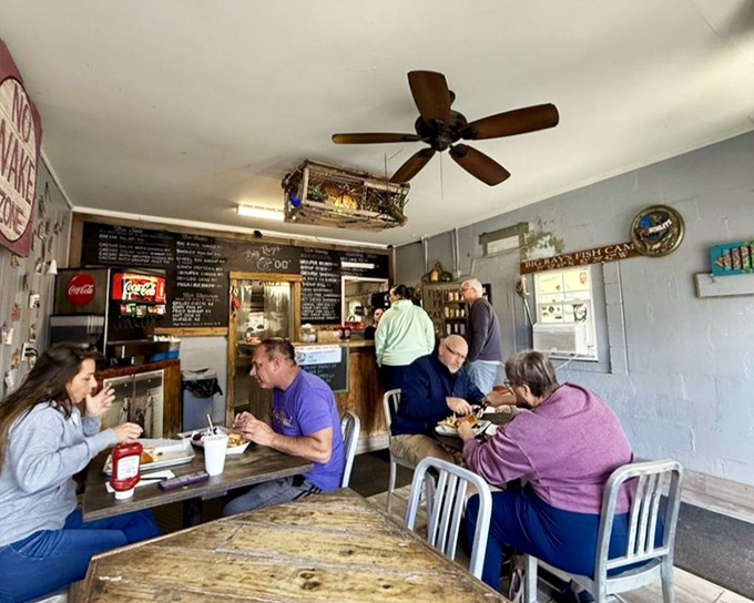 Locals and visitors alike gather in this tiny space, united by the universal language of exceptional seafood.