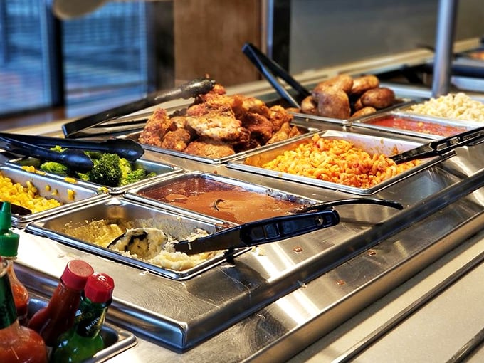 Hot food options that rotate regularly, ensuring even frequent visitors discover new favorites alongside reliable classics that never disappoint.