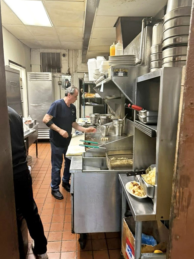 Behind-the-scenes glimpse of the kitchen where simplicity reigns supreme and recipes haven't changed since your grandparents' first date.