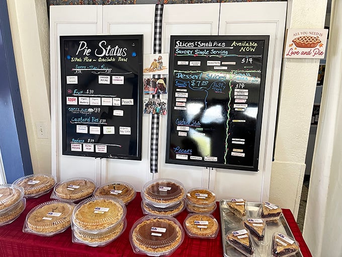 Whole pies lined up like edible soldiers ready to make your next gathering the one everyone remembers.