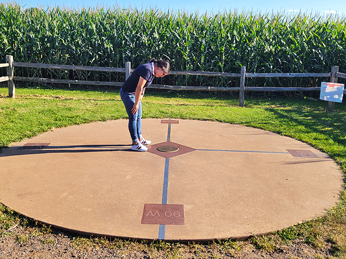 Visitors come from everywhere to stand nowhere special and everywhere important, all at the same time.