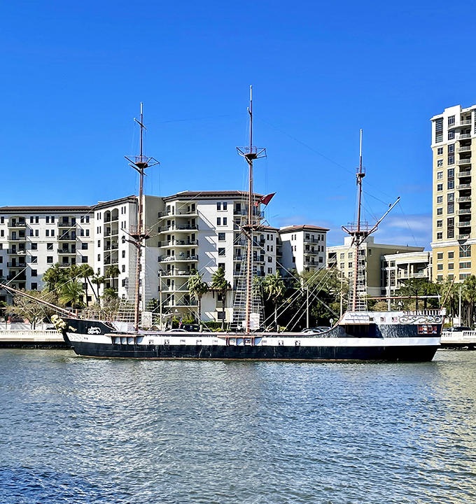 This historic vessel seems to whisper tales of maritime adventures past. Those masts have probably seen more sunsets than most of us ever will.