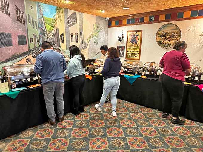 The weekend buffet offers a parade of Mexican classics, where hungry patrons can sample their way through generations of traditional recipes all at once.