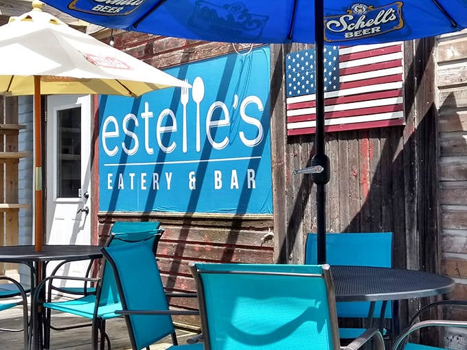 Signage: The outdoor sign announces itself with the confidence of a restaurant that knows exactly what it's doing in a town of 1,000 people.