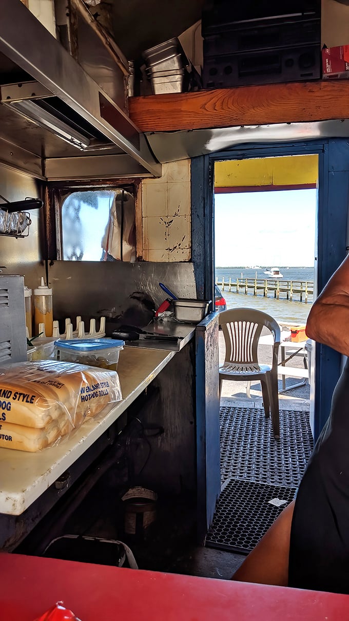 Kitchen: The compact galley where the magic happens &ndash; proof that you don't need fancy equipment to create food that makes people happy.