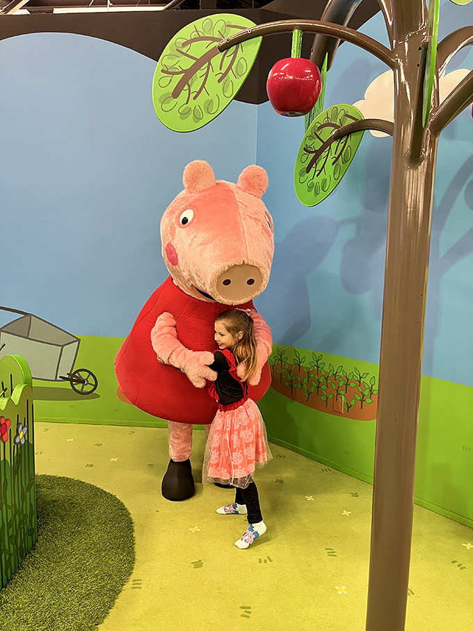 Some moments are pure magic, like when a beloved character steps from the TV screen into real life, creating wide-eyed wonder that no smartphone can capture.