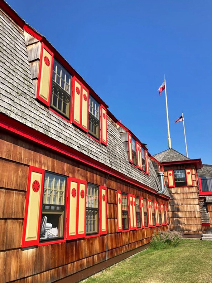 Architectural details showcase the craftsmanship of another era, when buildings were designed to both withstand time and delight the eye.