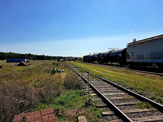 Tracks stretching toward possibility &ndash; the perfect metaphor for journeys both literal and metaphorical.