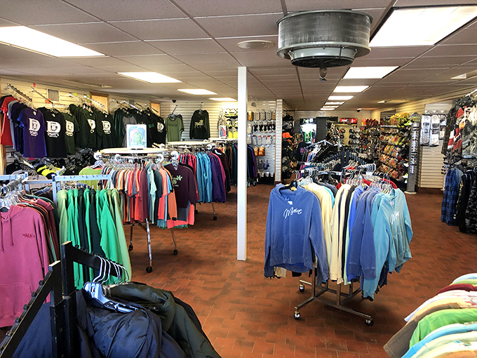 Part country store, part fashion boutique &ndash; where else can you buy fishing gear and a "Maine" hoodie at 3am?