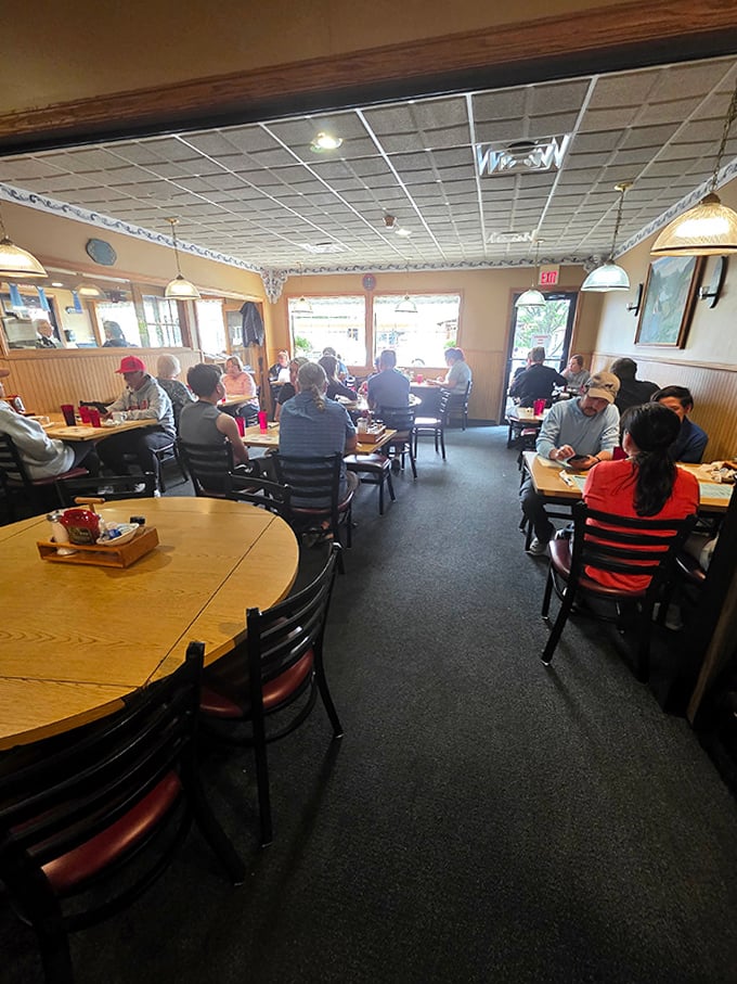 A dining room filled with the happy murmur of folks who know they've found something special&mdash;the universal language of "mmm" needs no translation.