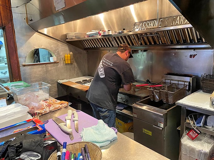 Where the magic happens &ndash; the kitchen may not be fancy, but it's been turning out consistent comfort food favorites for longer than most restaurants exist.