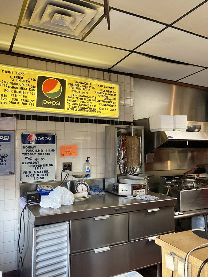 Where the magic happens &ndash; this prep area might not be fancy, but it's where steak dreams come true every day.