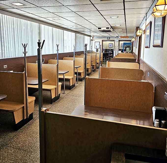 More comfortable seating awaits throughout the restaurant, ensuring everyone finds their perfect spot to enjoy a meal.