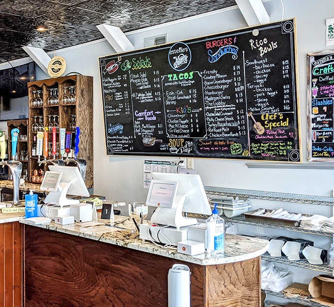 Counter: A chalkboard menu that changes with the seasons and the chef's imagination &ndash; like a delicious game of culinary Wheel of Fortune.