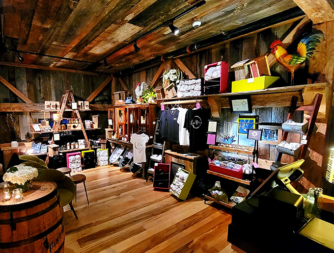 The gift shop offers thoughtfully curated items that capture the spirit of Sylvan Table, allowing visitors to bring a piece of the experience home.