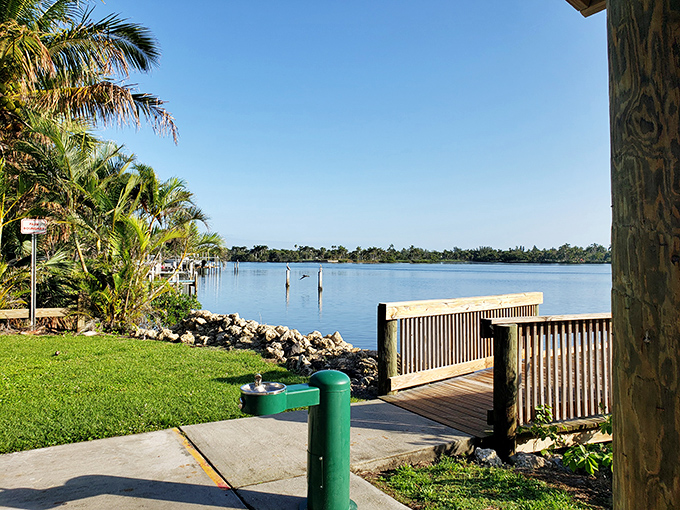 Greenfield Park's waterfront boardwalk &ndash; where the Intracoastal Waterway offers a liquid highway for daydreams and wildlife.