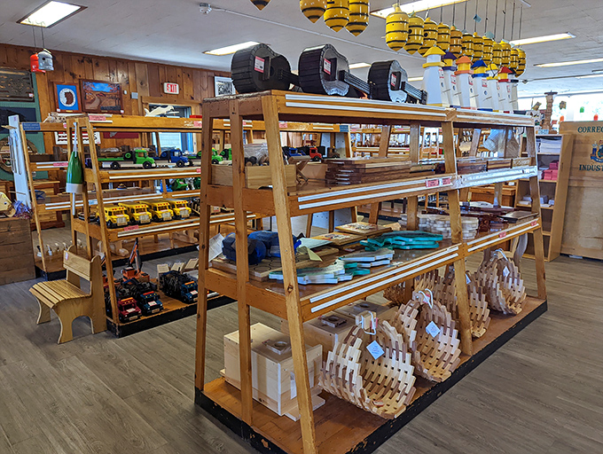 Each shelf displays not just products but potential &ndash; evidence of how traditional crafts provide paths forward for incarcerated individuals.