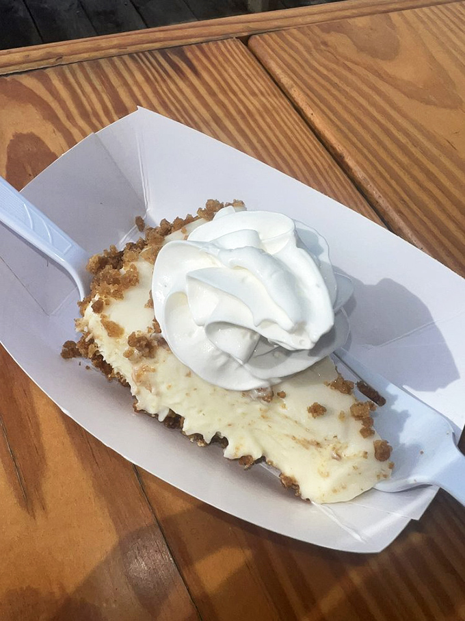 Key lime pie that strikes the perfect balance between sweet and tart &ndash; the essential finale to your authentic Florida meal.