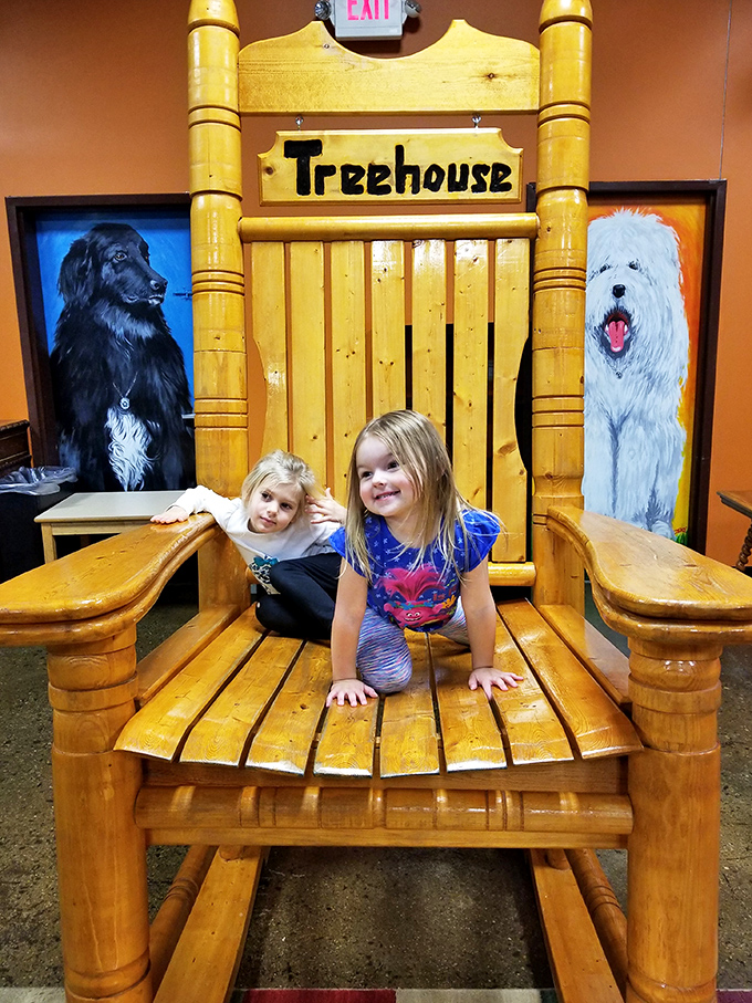 The giant wooden throne makes everyone feel like playground royalty – where kids can sit and survey their temporary kingdom with deserved pride.