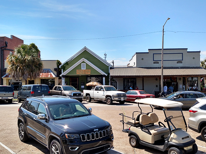 The unassuming parking area gives little hint of the culinary treasures waiting inside this beloved local institution.
