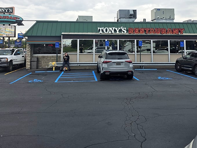 The parking lot fills early on weekends – a testament to Tony's status as both local favorite and destination-worthy road trip stop.