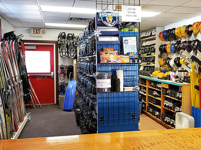 The gear shop stands ready to outfit winter warriors with everything needed to conquer Michigan's snowy playground in style.