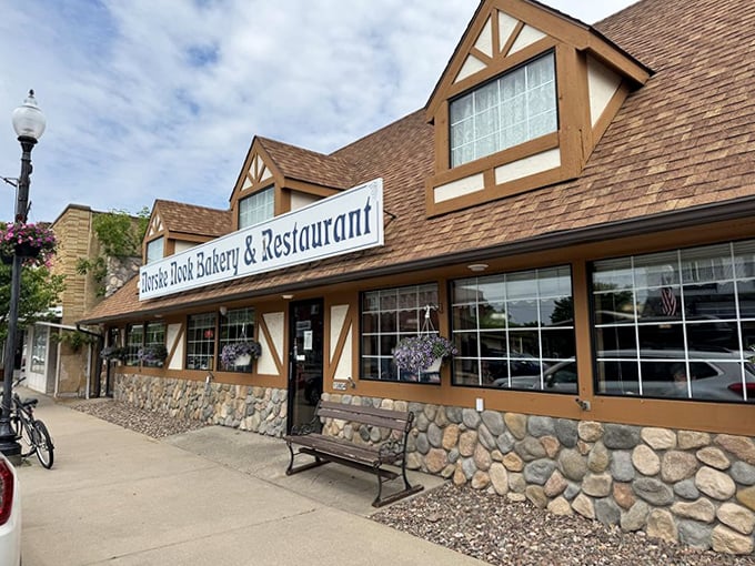 The welcoming entrance promises delights within&mdash;like a gingerbread house for grown-ups, minus the witch but with all the sweetness.