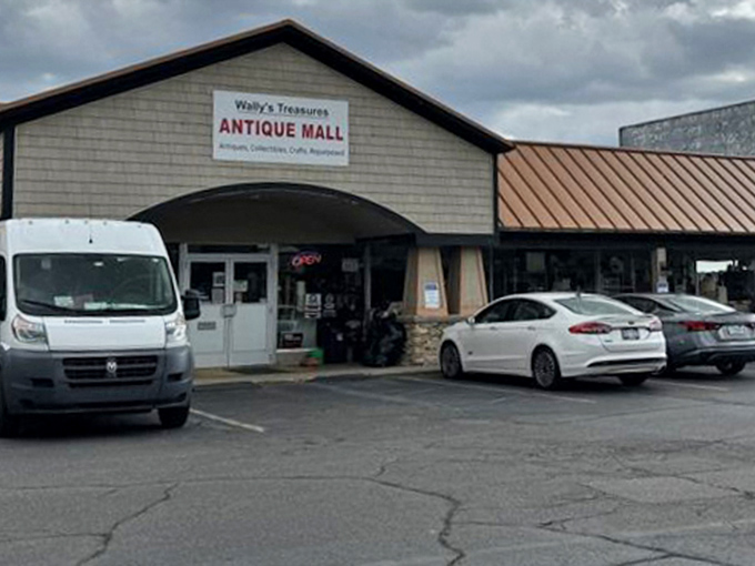 Wally's Treasures welcomes visitors with a promise of adventure. That sign has beckoned countless treasure hunters off the highway.