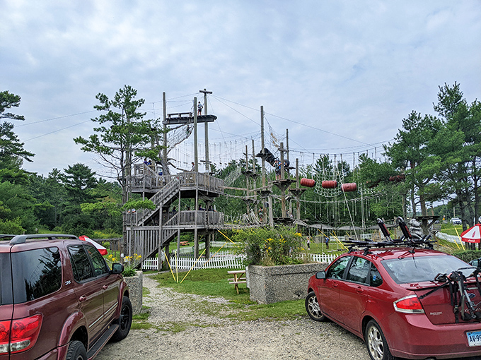 Adventure awaits just beyond the parking lot. Those cars have no idea the stories they'll hear on the drive home.