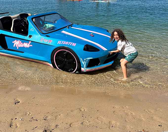 Sharing this experience with the next generation, because some childhood memories are worth their weight in gold, or in this case, buoyancy.