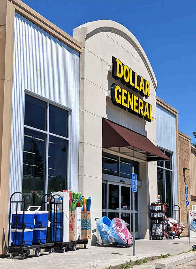Even the Dollar General store in Dawson manages to blend into the town's authentic character &ndash; providing necessities while maintaining the community's small-town charm.