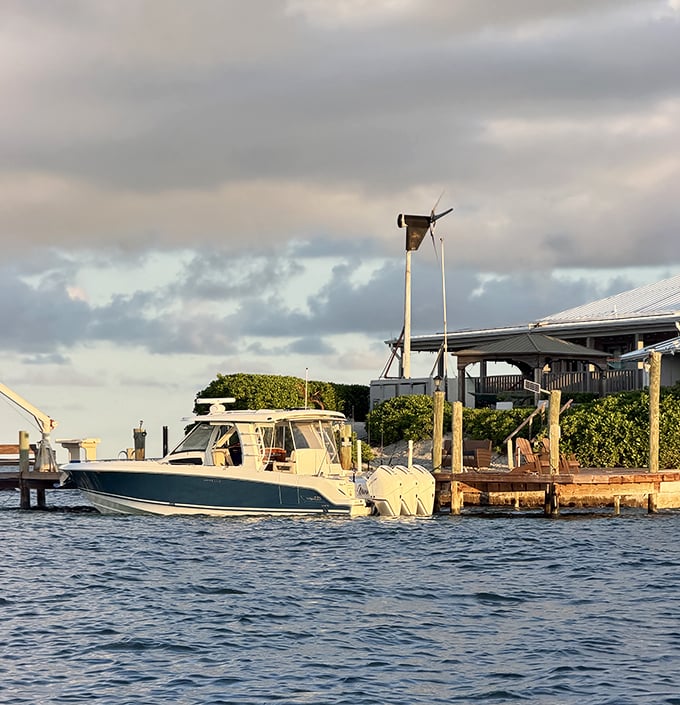 The express cruiser waits patiently at your private dock &ndash; your chariot connecting island solitude with mainland conveniences.